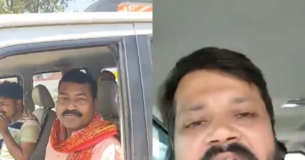 WATCHl हर्रैया में विधायक अजय सिंह के भाई और सपा प्रत्याशी में नोंक ...